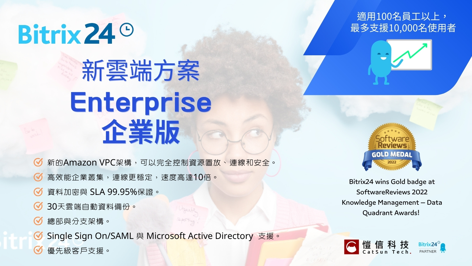 Bitrix24 雲端新方案的特別優惠折扣 - 愷信科技 CatSun